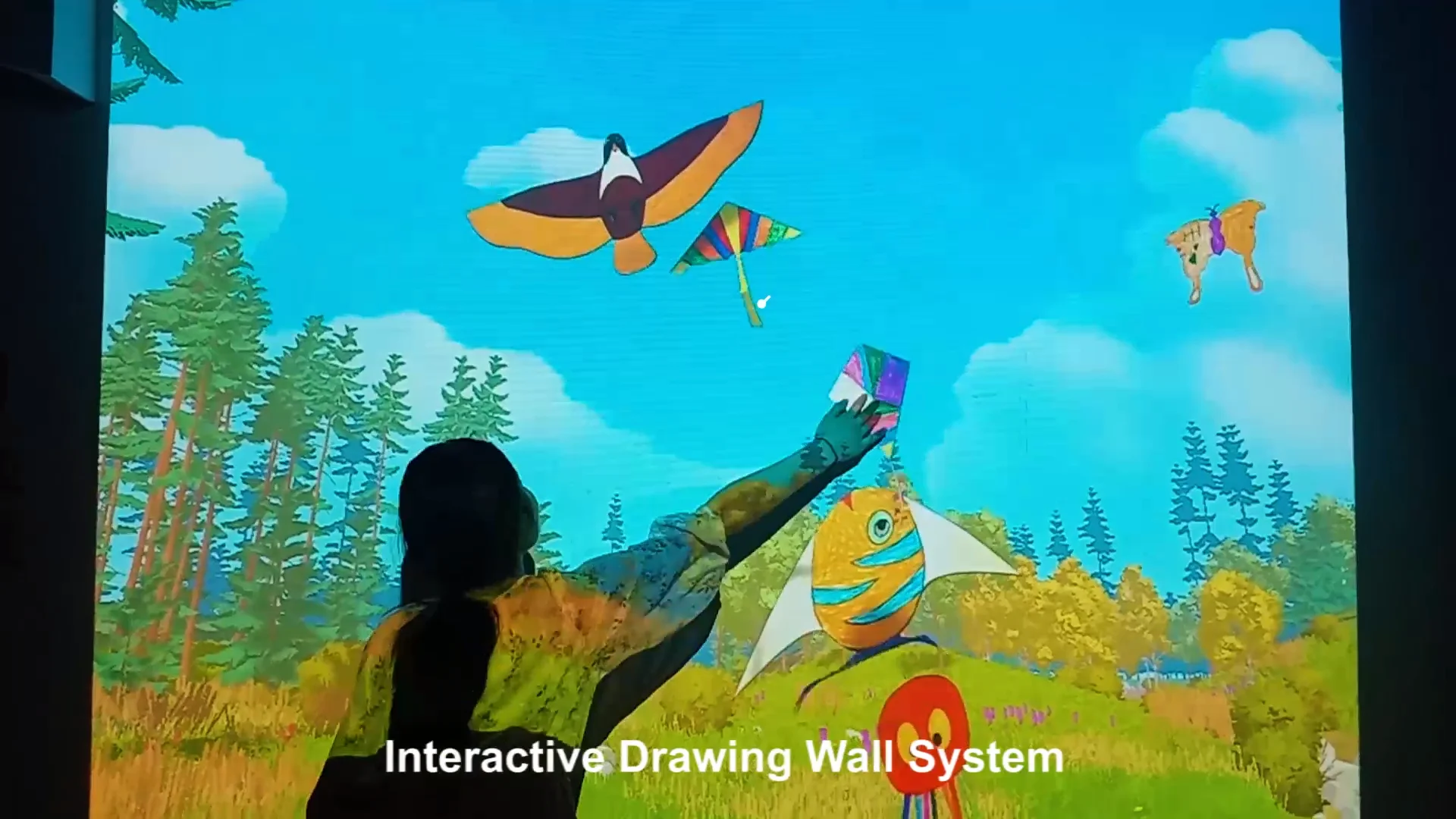 Kids Amusement Park Device: Chariot Interactive Drawing Wall Projection ...
