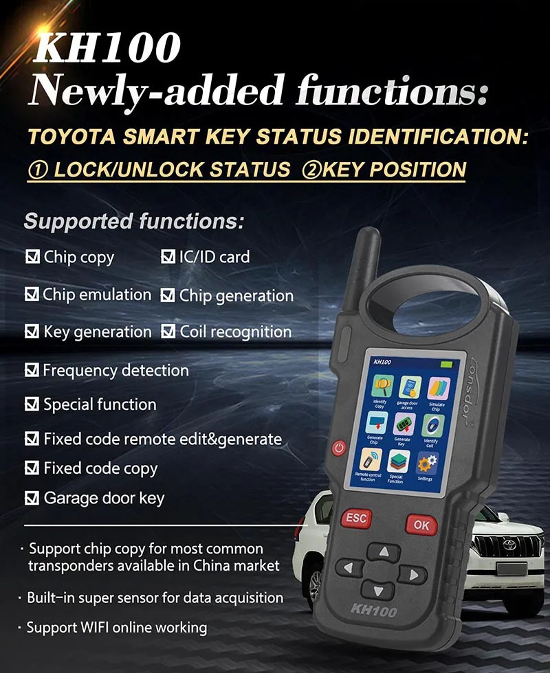 Lonsdor Kh100+ Professional Smart Keys Simulate Immobilize Immo Car Remote Key Programmer - Buy ...