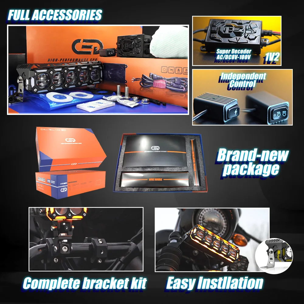 MOTOLED Motorcycle LED Lights - Bright, Durable, and Efficient