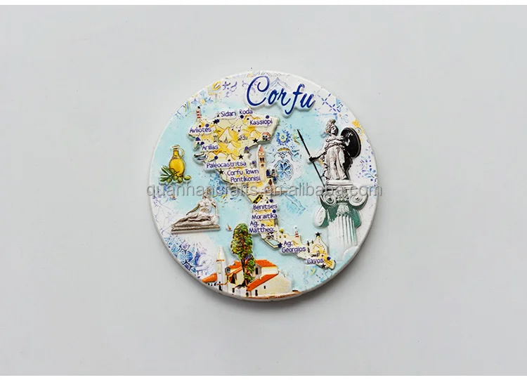 High Quality Cheap Greece Souvenir Refrigerator Magnetic Polyresin ...