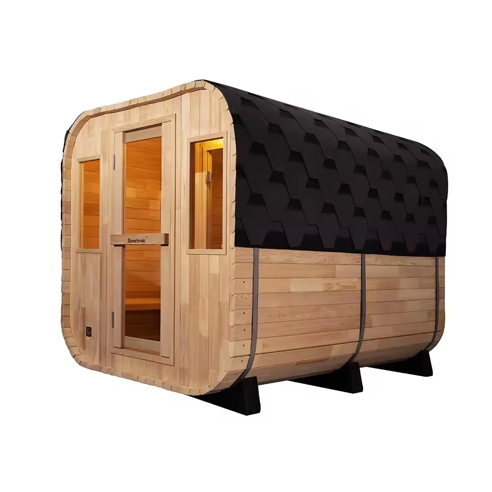 Portable Indoor Steam Sauna Room Traditional Wooden Steam Sauna Hemlock ...
