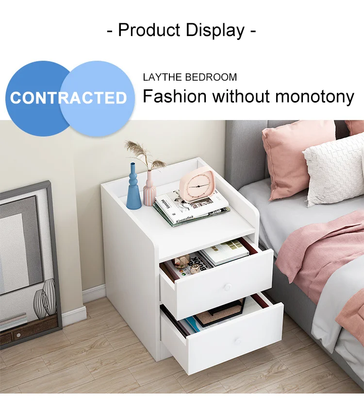 Custom Wholesale Drawer Bedside Table Multi-purpose Movable Bedside ...