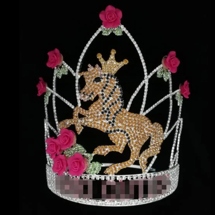 Wholesale Unique Crystal Rhinestone Pageant Queen Crowns With Flower ...