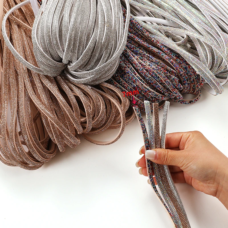 1 Meter AB Mixed Rhinestone 7mm Thick Rope Ironing Crystal Rope on ...