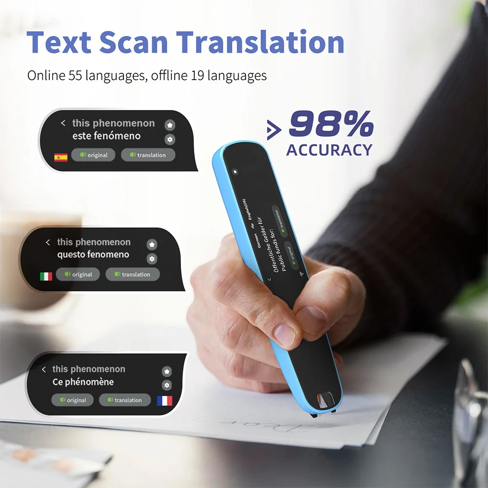 Top Selling 2.98inch Touch Screen Translator Pen - 112 Languages