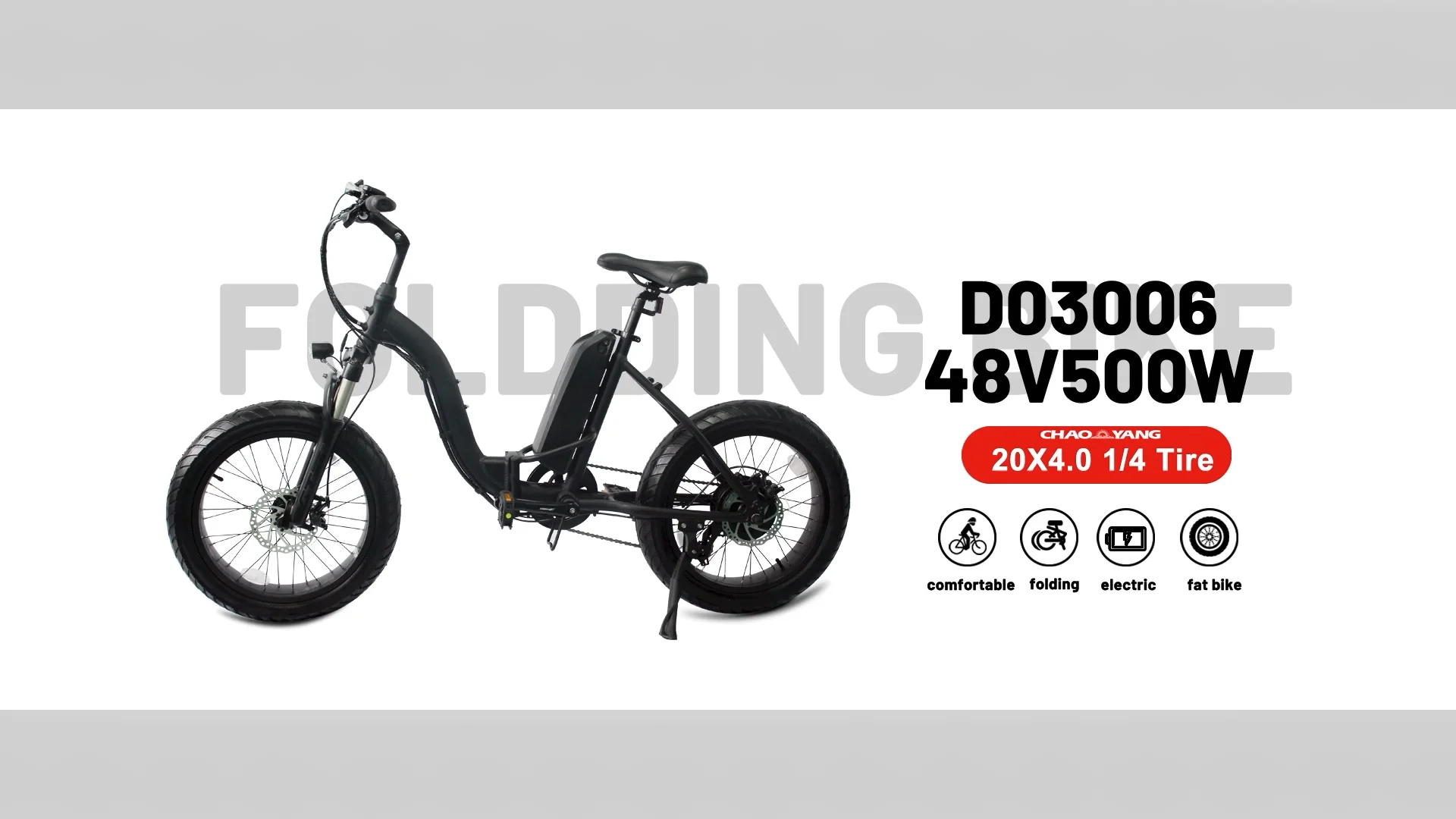 20 Inch Fat Tire City Folding Ebike 500w Electric Bicycle Foldable With ...
