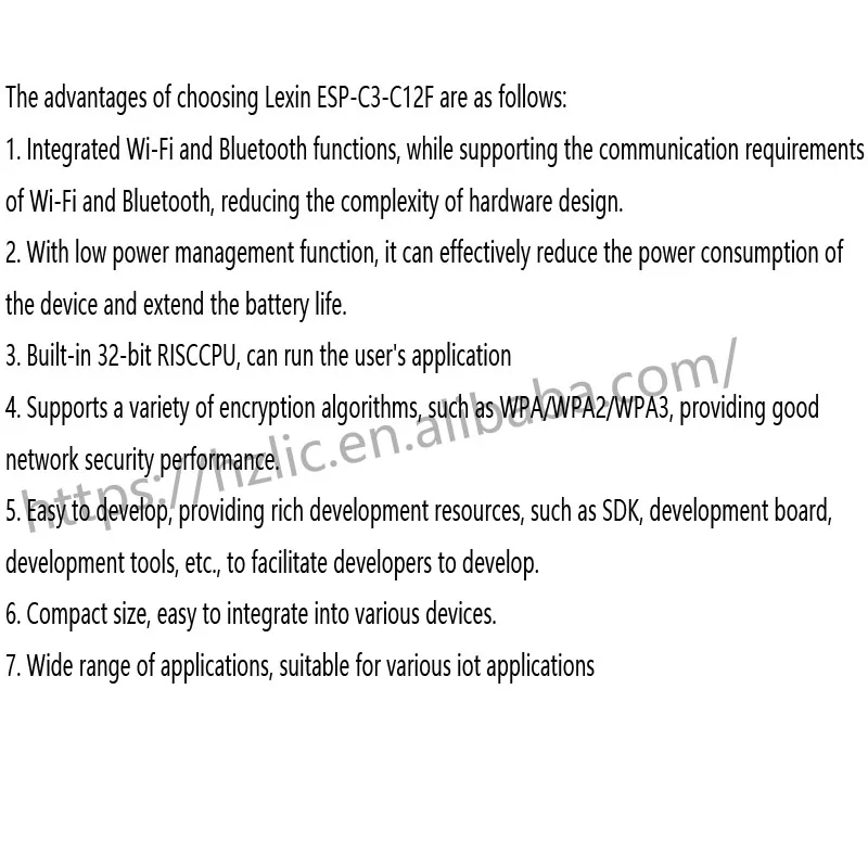 ESP-C12F Module - WIFI + Bluetooth Compatible with ESP32-C3