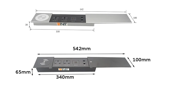 Office Desk Flushed Mounted Universal Electric Power Wireless Charger ...