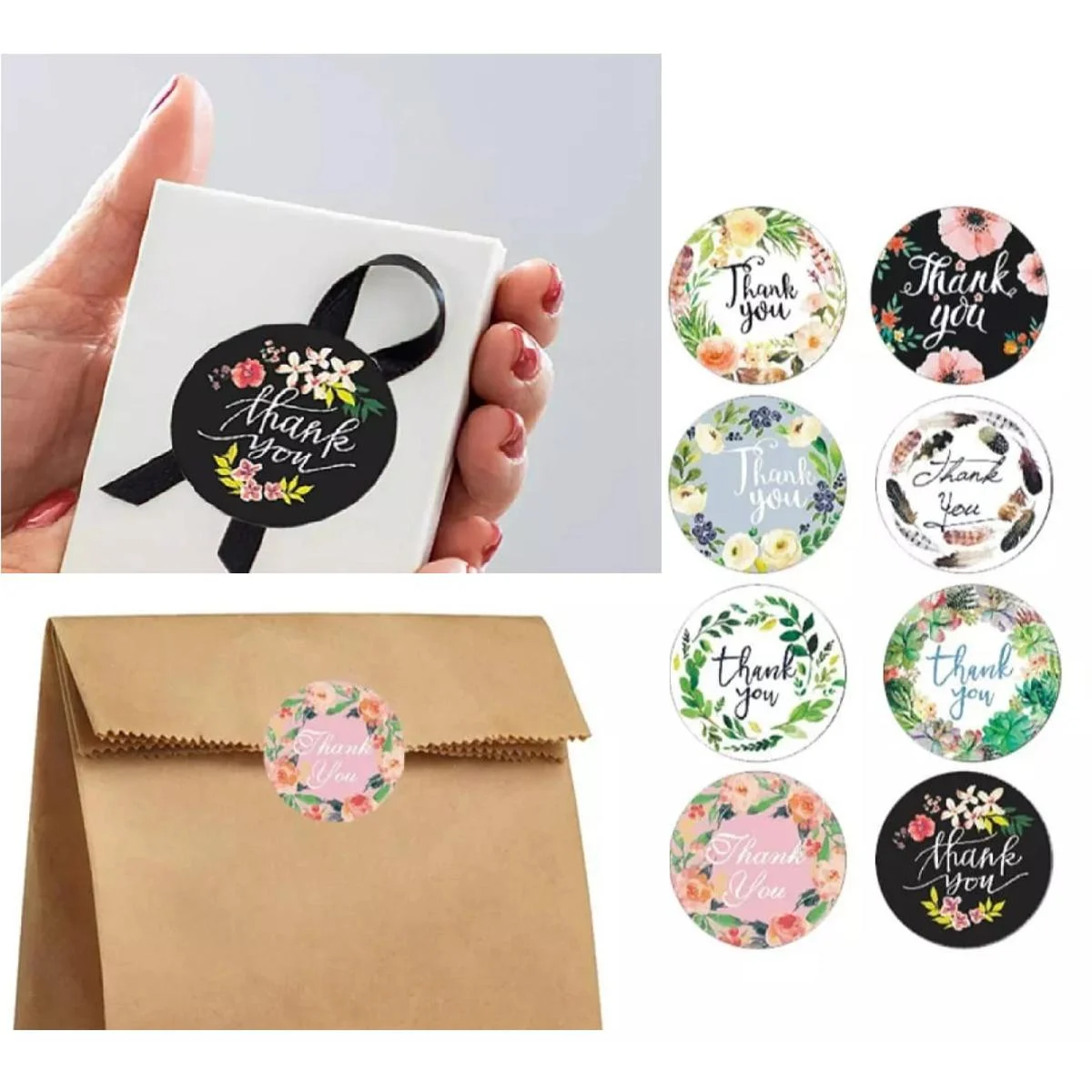Transparent Pet Logo Sticker Pvc Label Roll Synthetic Paper Uv Thank ...