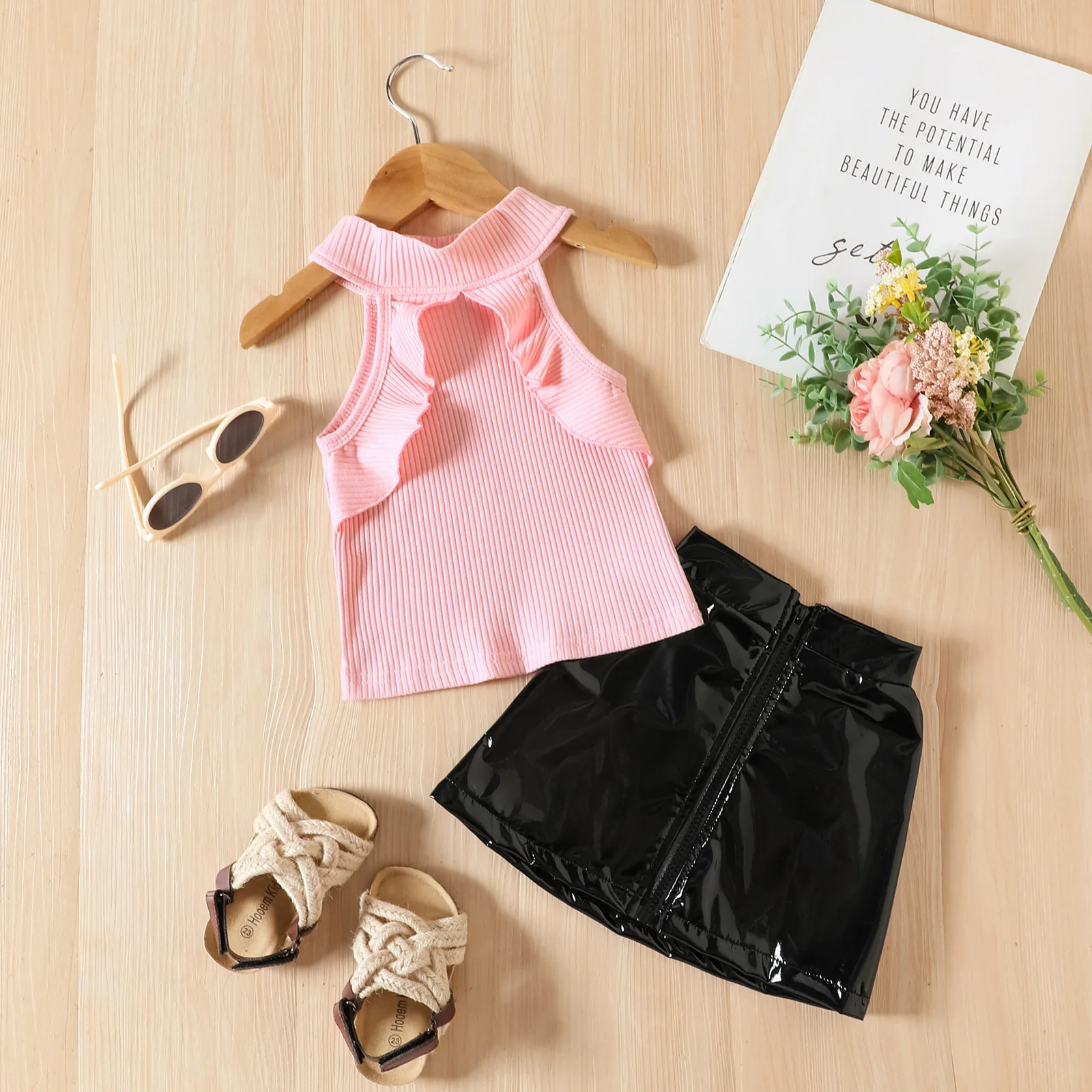 Supply 2023 Girl Clothes Set Solid Cool Kids Casual Clothes Set Fashion ...