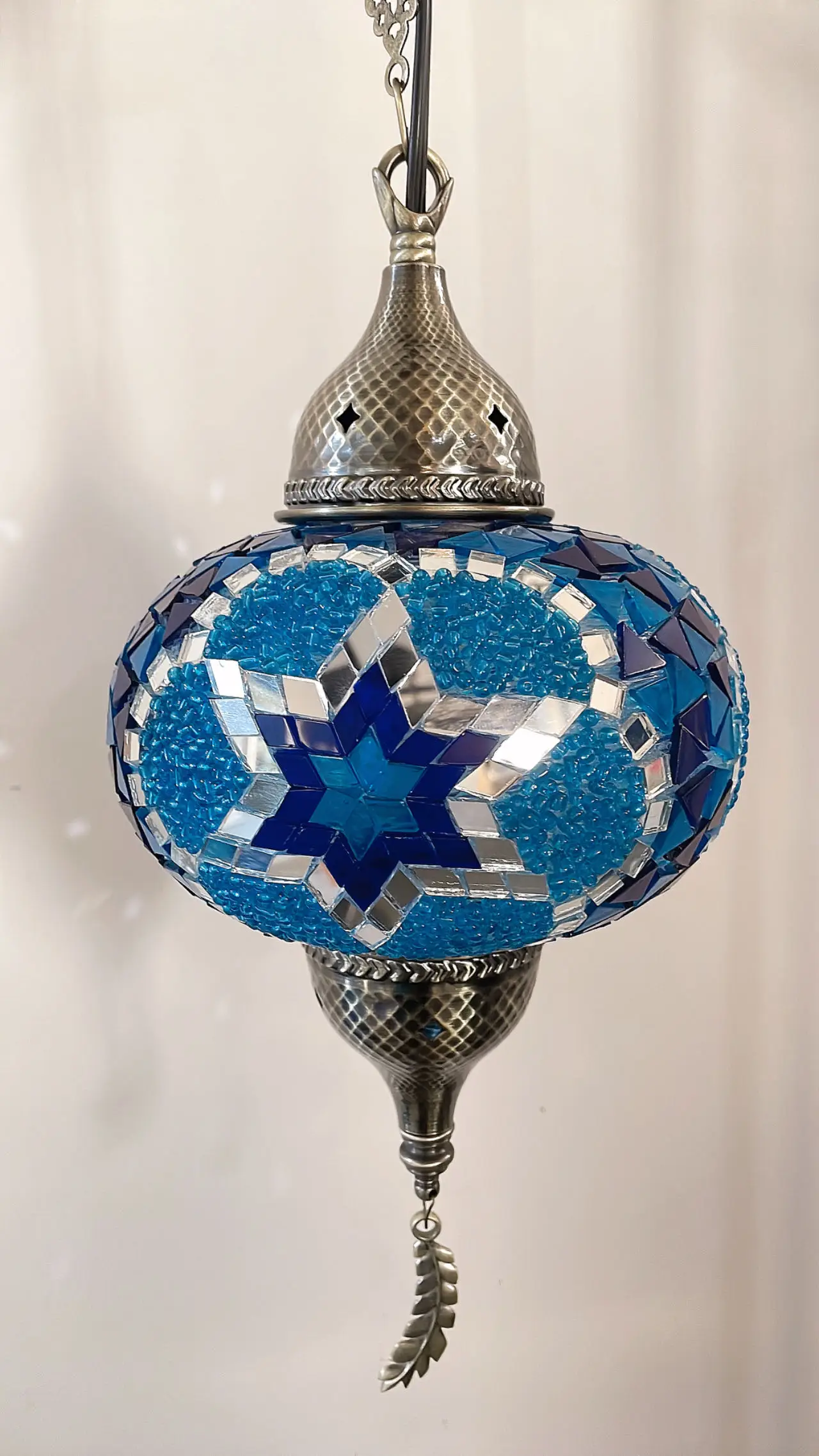 Turkish Mosaic Swag Plug In Ceiling Light Pendant Light Fixture 14.6 ...