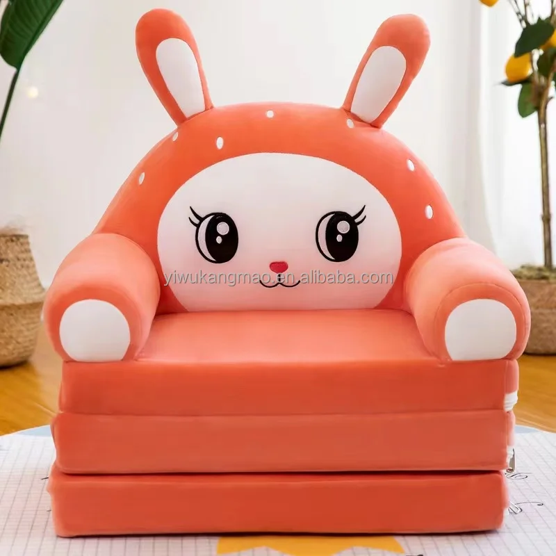 Kid's Sofa Set Furniture - Plush Cartoon Toy Sofas