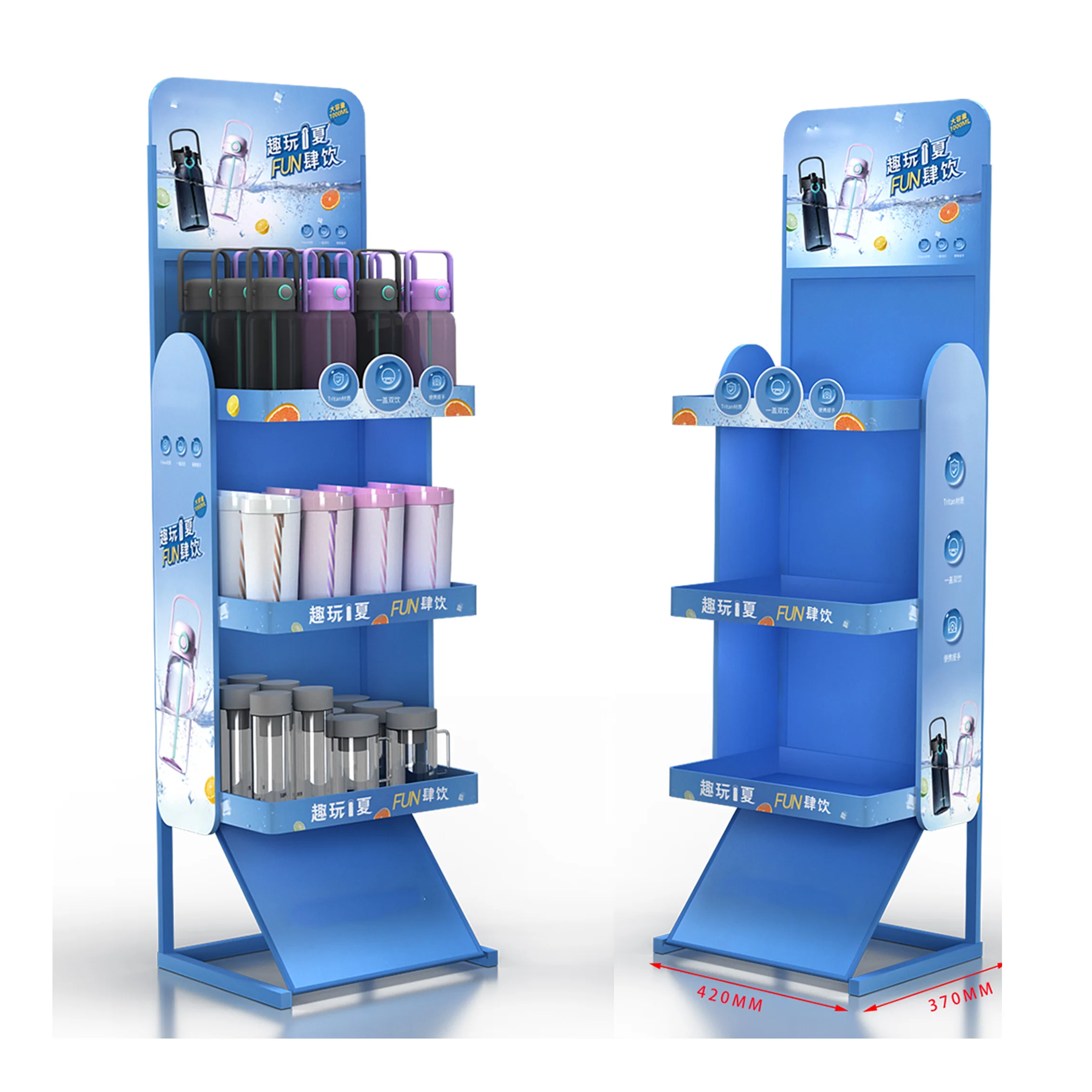 Customized Display Racks Supermarket Shelves Storage Racks And Brand ...