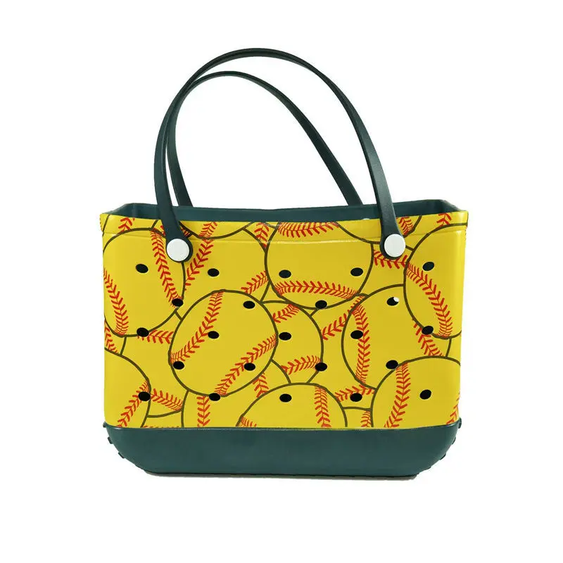 Waterproof Silicone Xl Baseball Softball Leopard Cow Print Eva Basket ...