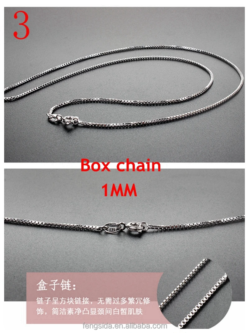 Big Promotion 925 Sterling Silver Chain 18 Inch Cross Chain Snake Link ...