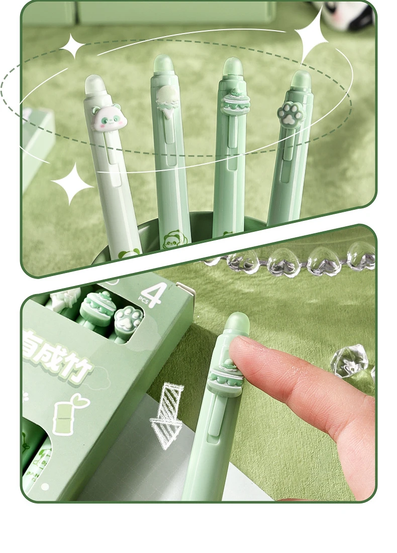 Cute Cartoon Panda Bear Gel Pens - Erasable & Creative