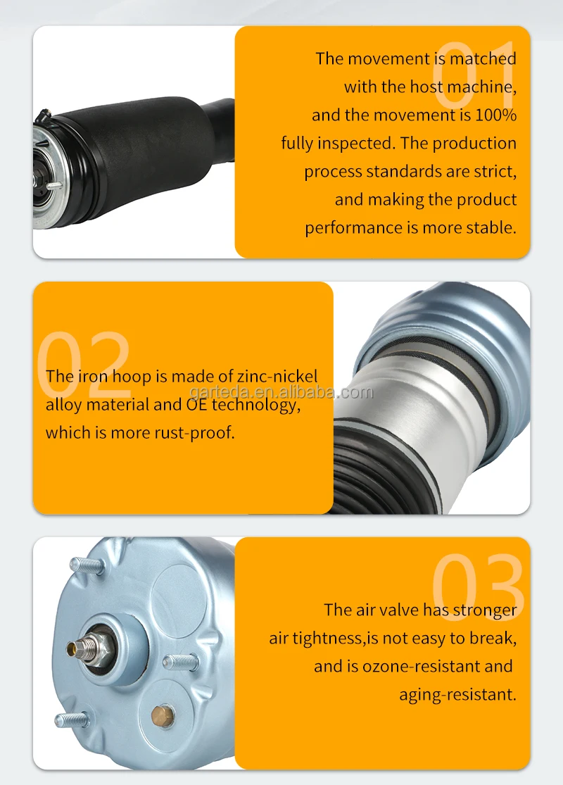 Front Right Air Suspension Parts Strut Air Shock Absorbers 2213200538 ...