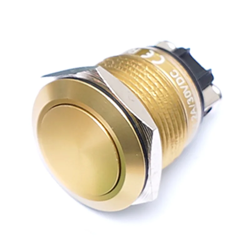 Mitec Metal Push Button Switch Premium Colour Anodized Aluminium 12mm ...