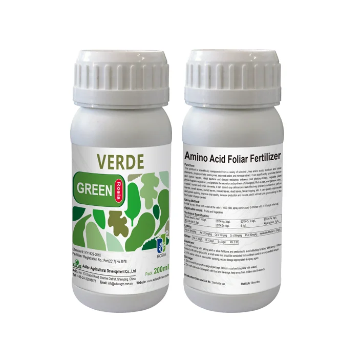 Rosia Amino Acid With Micro Nutrients Mg Fe Cu Zn B Green Leaf Foliar ...