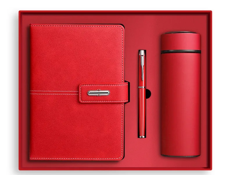 Customized PU Notebook Gift Box Set - Promotional Giveaway
