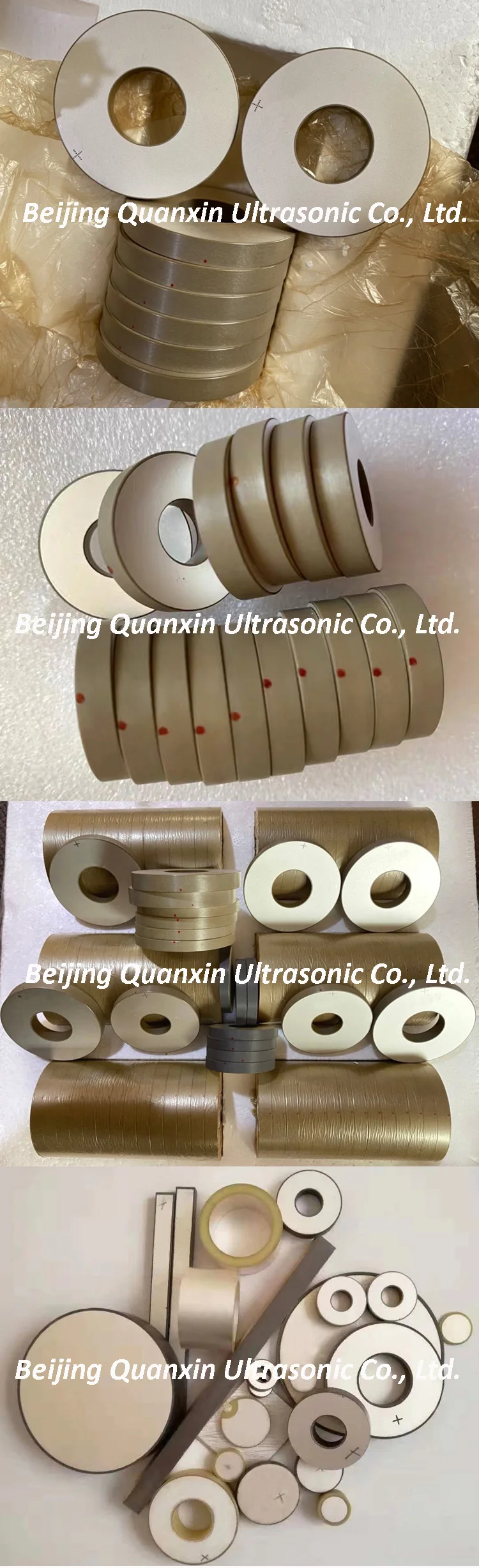 Custom Ultrasonic Transducer Piezo Ceramic Ring Pzt 5a Humidifier Disc ...