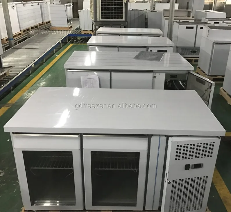 Stainless Steel Kitchen Under Table Freezer /working Bench Fridge ...
