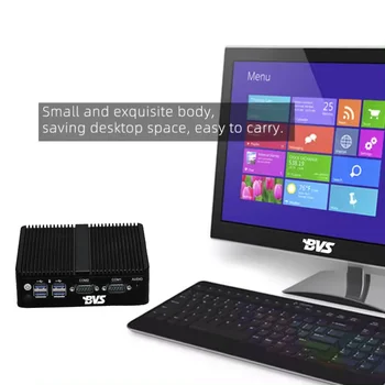 Small Portable Fanless Industrial Mini Pc Ce-leron J4125 Hd 2com 2lan ...