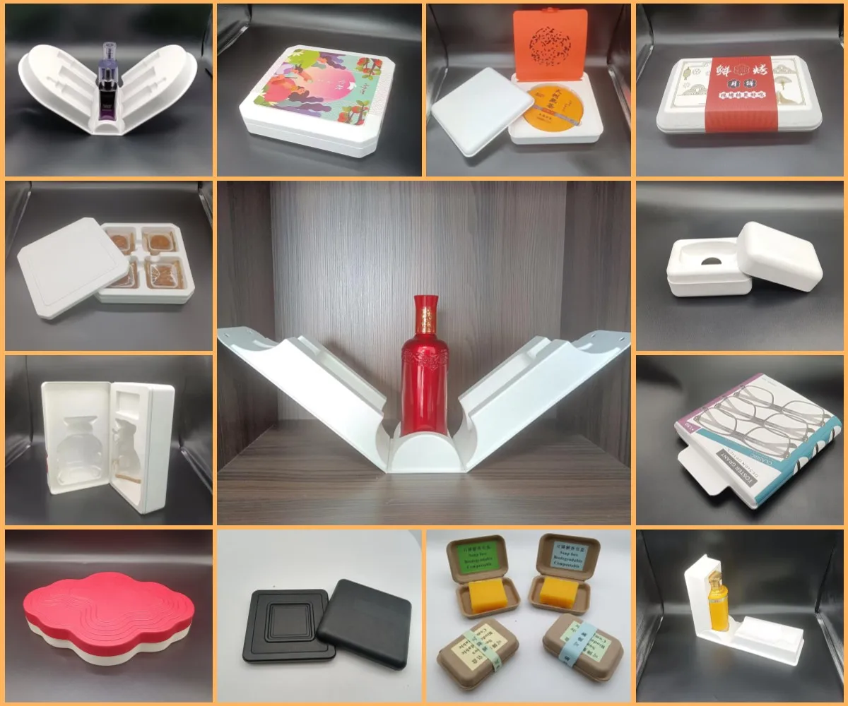 Eco Friendly Molded Pulp Small Biodegradablepackaging Packaging Box ...