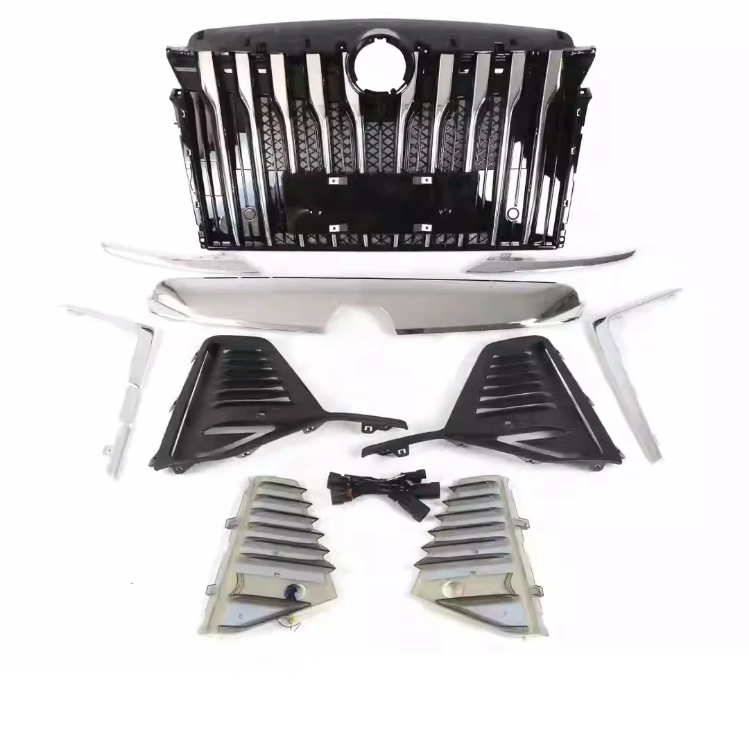 Body Kit Grill Mask Grid Radiator Grille Daytime Running Light Assembly ...