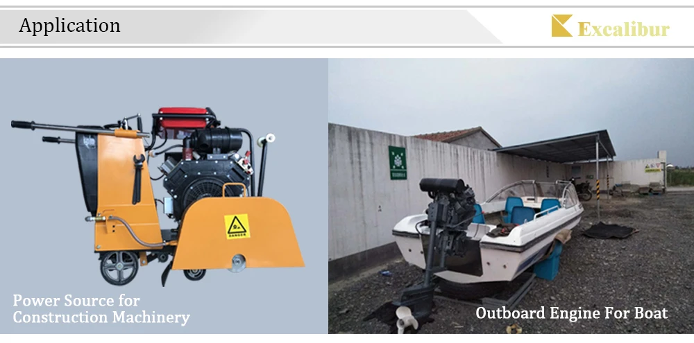 Excalibur 2 Cylinder V-Twin 25 HP Air-Cooled 4 Stroke Diesel Engine ...