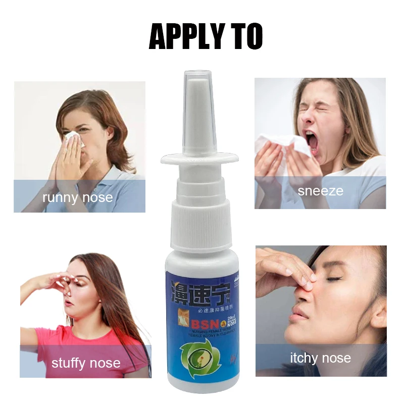 Natural Herbal Nasal Spray For Chronic Rhinitis Sinusitis Nasal Spray ...