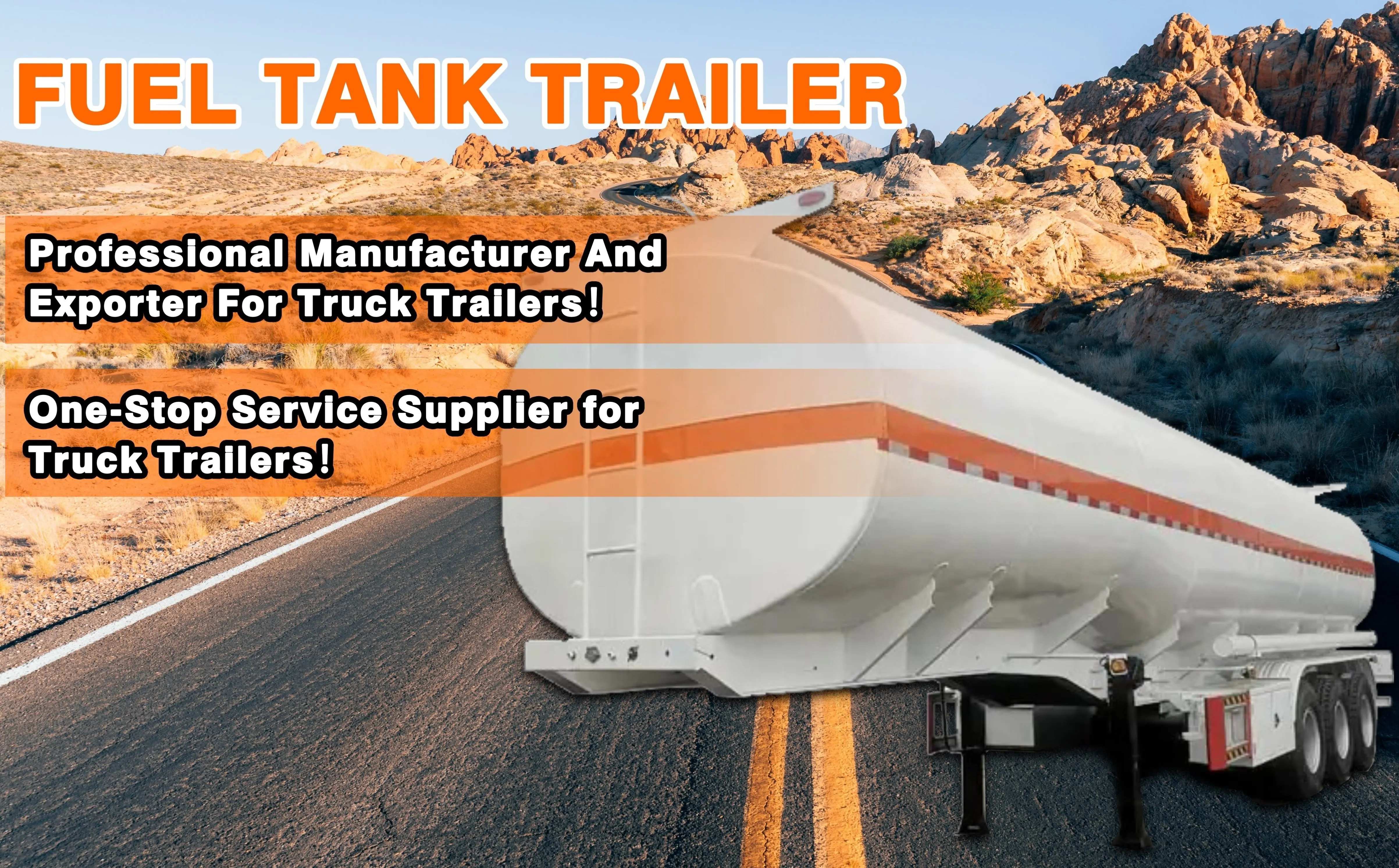 3 Axle Aluminium Steel Trailer New Fuel Tank Semi Trailer For Sale ...
