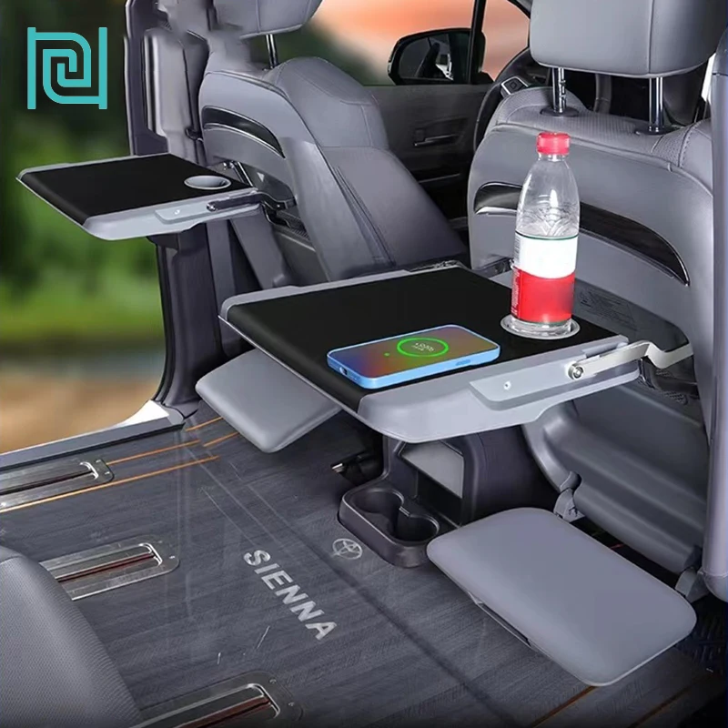 Luxury Auto Interior Accessories 12V Wireless Charging Folding Rear Table Suitable For HONDA Odyssey Elysion