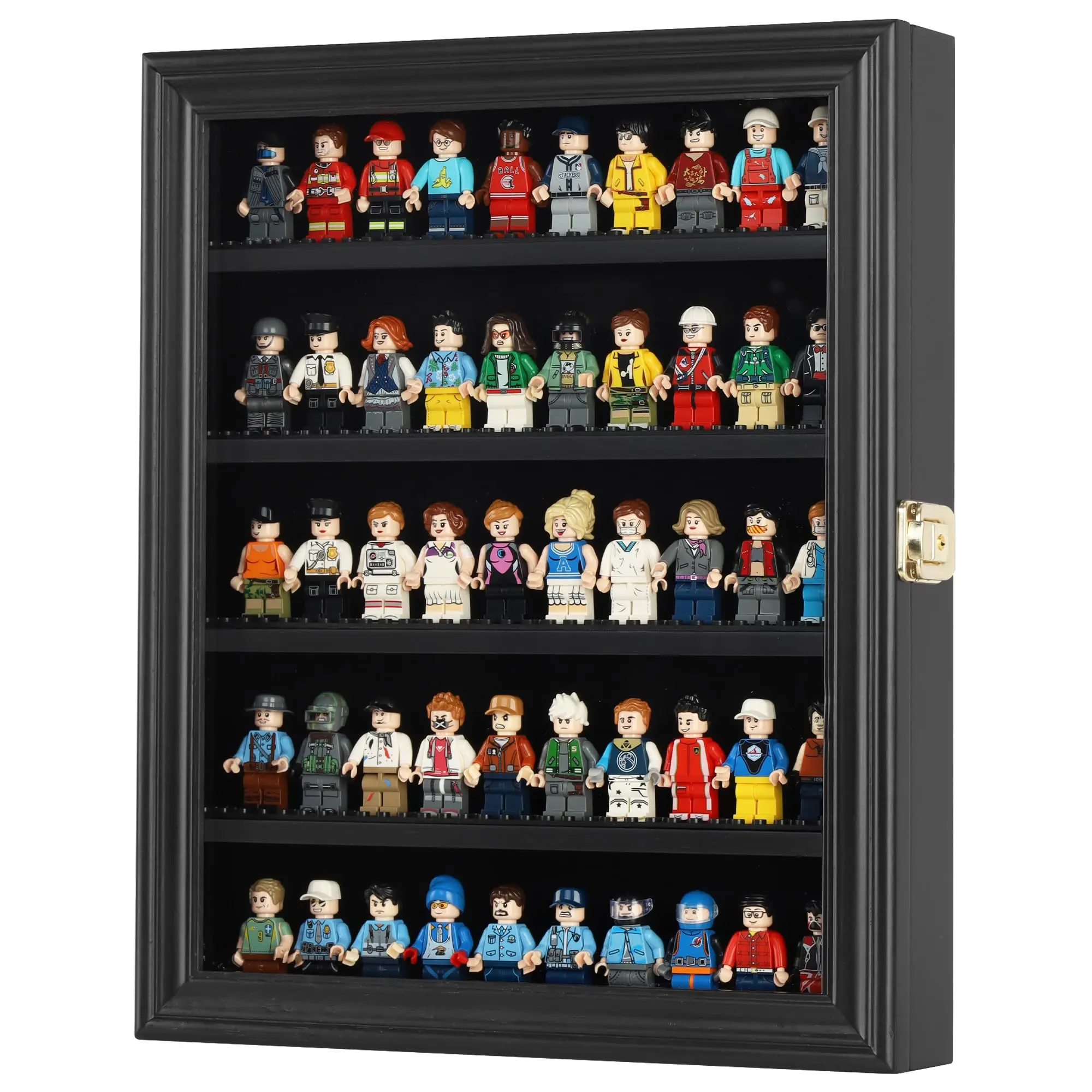Minifigures Display Case Thimble Wall Cabinet Custom Lego Minifigure ...