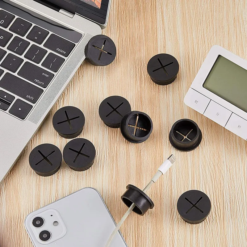 Desk Round Computer Hole Silicone Grommet Silicone Rubber Desk Grommets ...