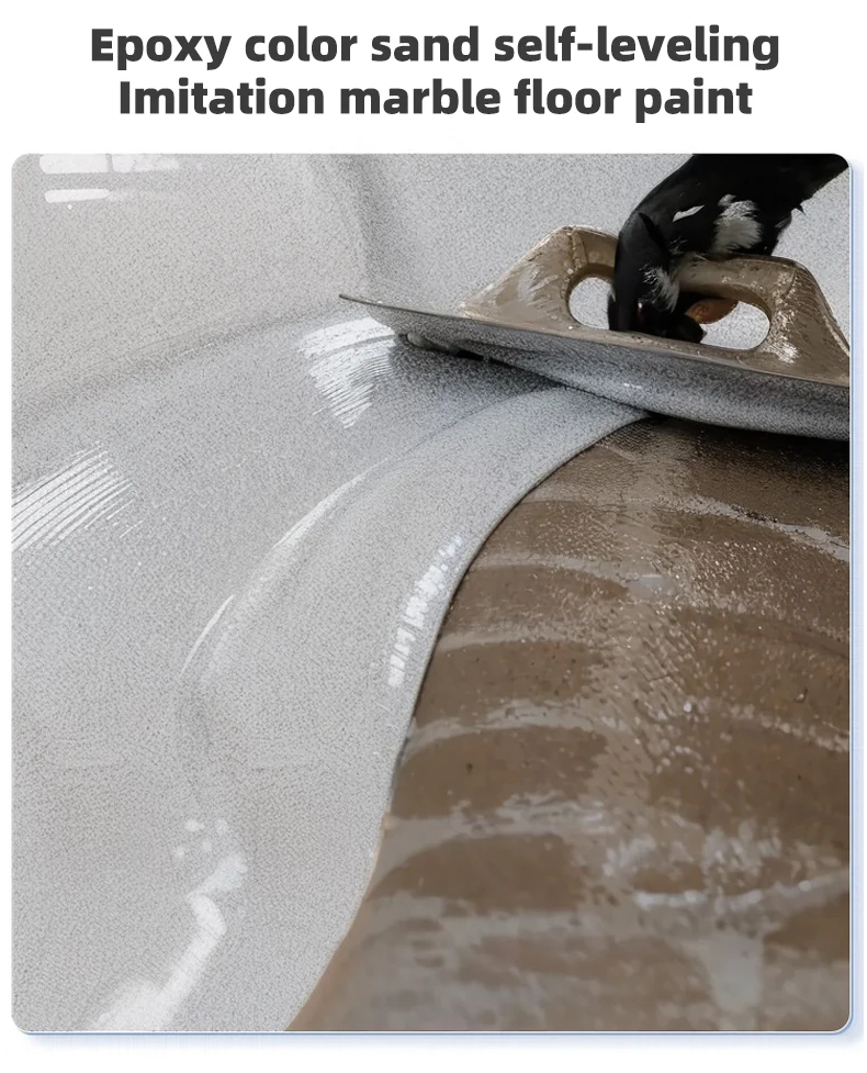 High Gloss Marble Effect Epoxy Floor Coating - Durable, Self-Leveling ...