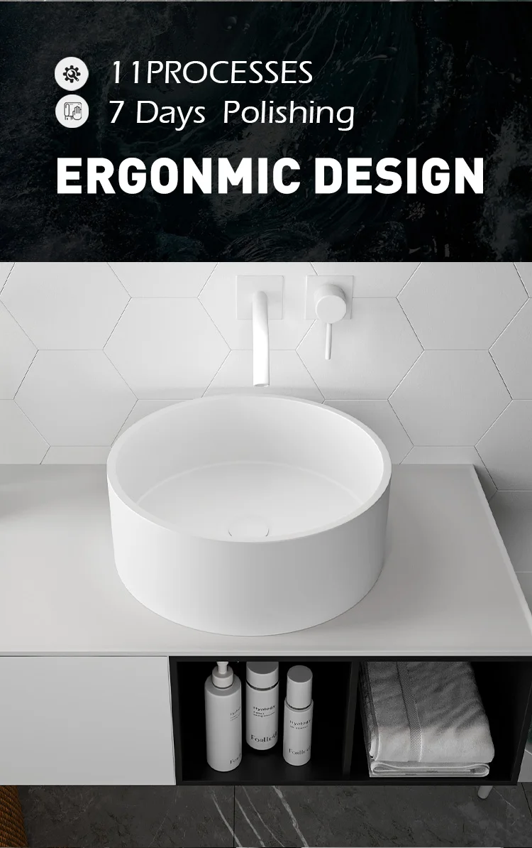 Solid Surface Cabinet and Basin - Modern Bathroom Upgrade