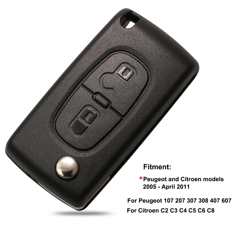 Alibaba.com: CE0536 Remote Key Fob for Peugeot 207 307 308 408, 2 ...