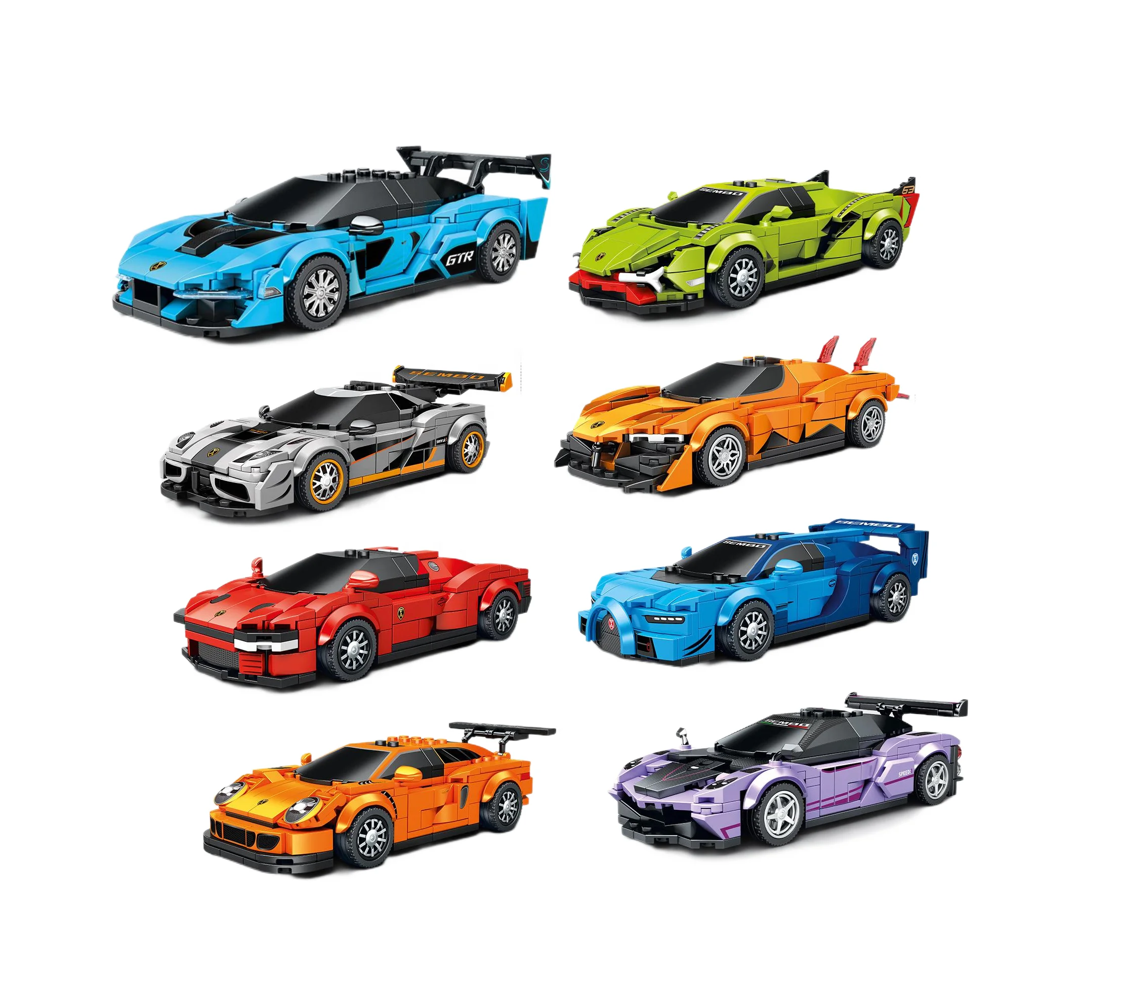 Sembo Blocks Super Race Car Model Building Bricks Famous Vehicle ...