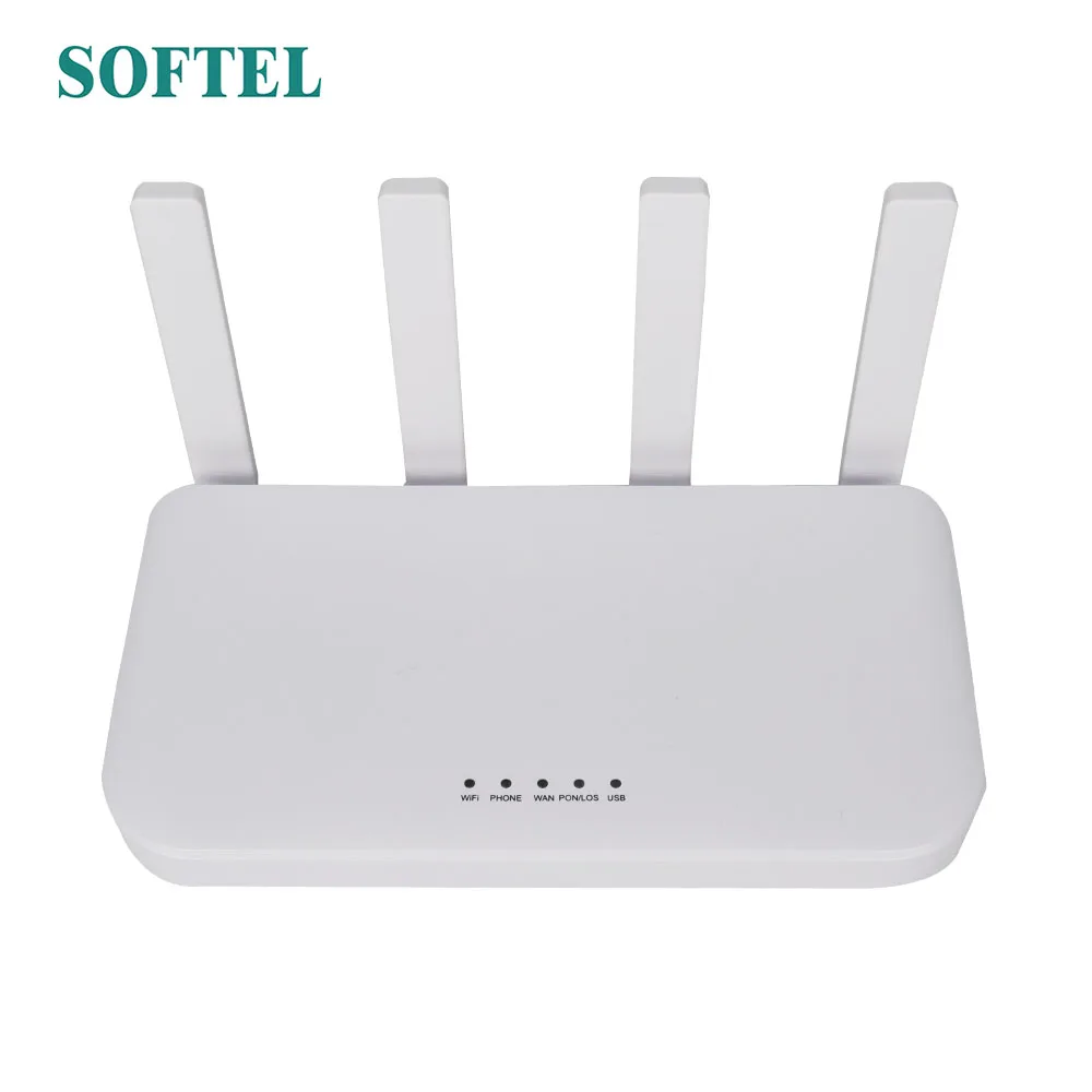 High Speed Wifi6 Fiber Optic Access Point - SOFTEL ONT-4GE-VUW618