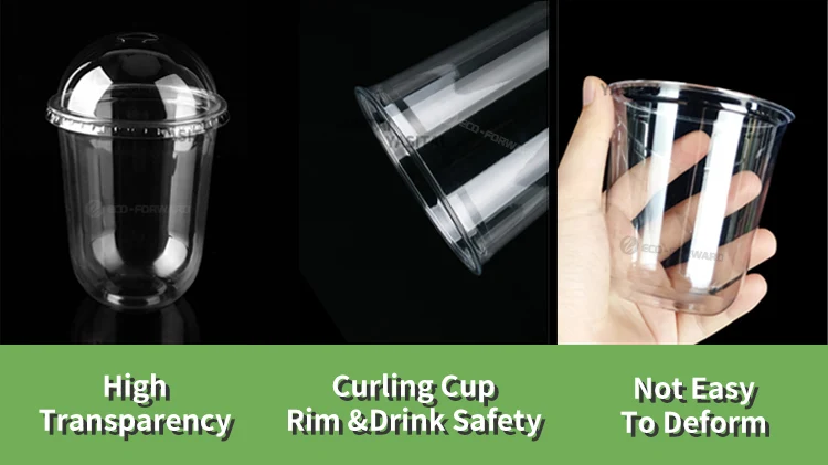 12oz-24oz Disposable Plastic Cups - Eco-Friendly & Versatile