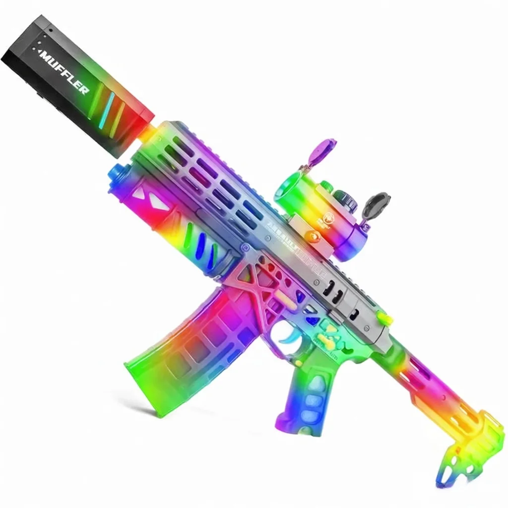 Auto Electric M4 Large Splatter Water Gun Crystal Bullets Soft Bullets ...
