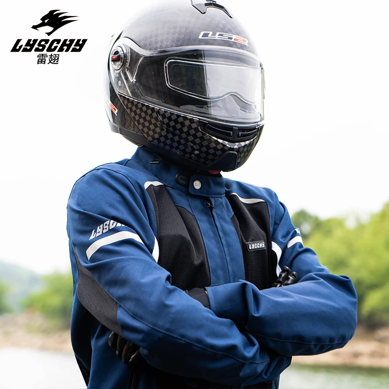Lyschy Motorcycle Riding Suit Summer Mesh Men Anti-fall Breathable ...
