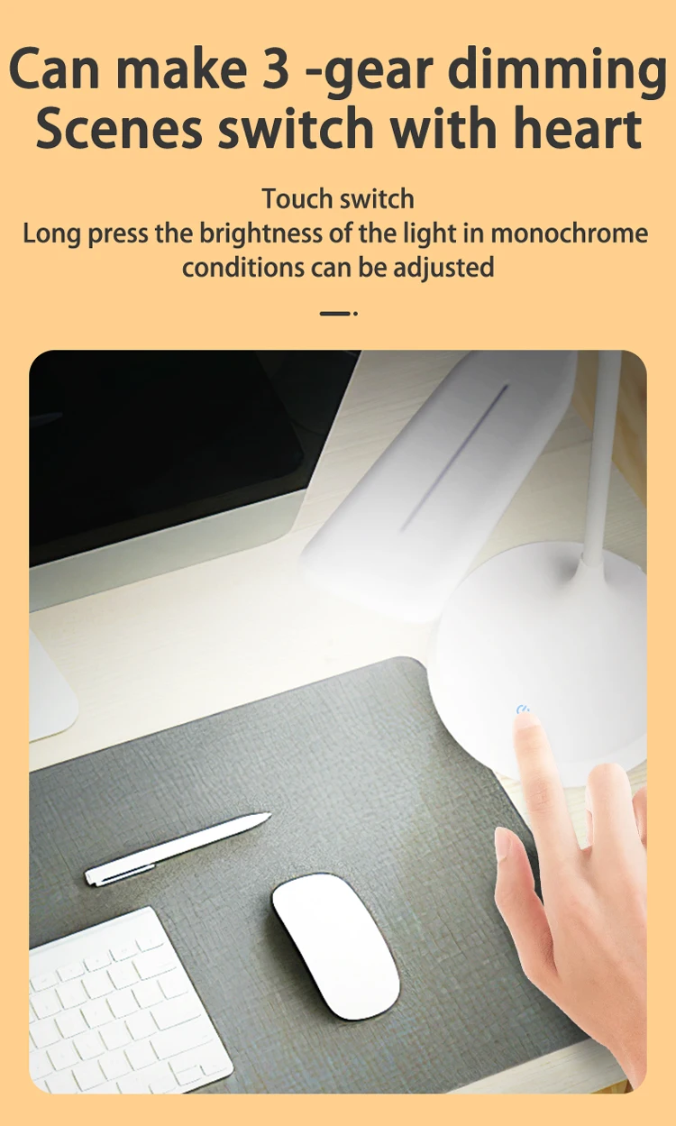 European 3 Brightness Levels Metal Home Decor Luxury Bedroom Bedside ...