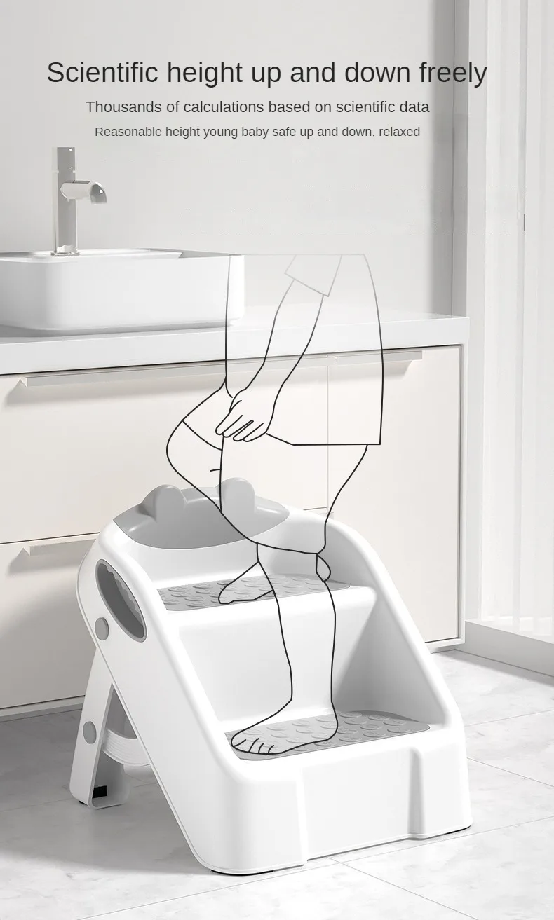 Baby Toilet Step Stool - Foldable Children's Footstool