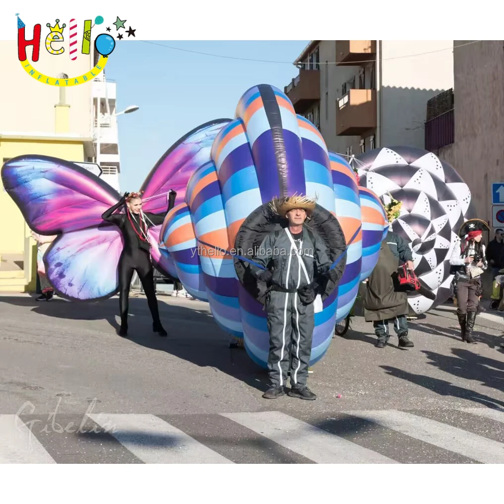 Inflatable Colored Snail Shell Walking Costume Colorful Inflatable ...