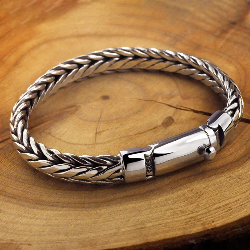 Silver Snake Bracelets For Men