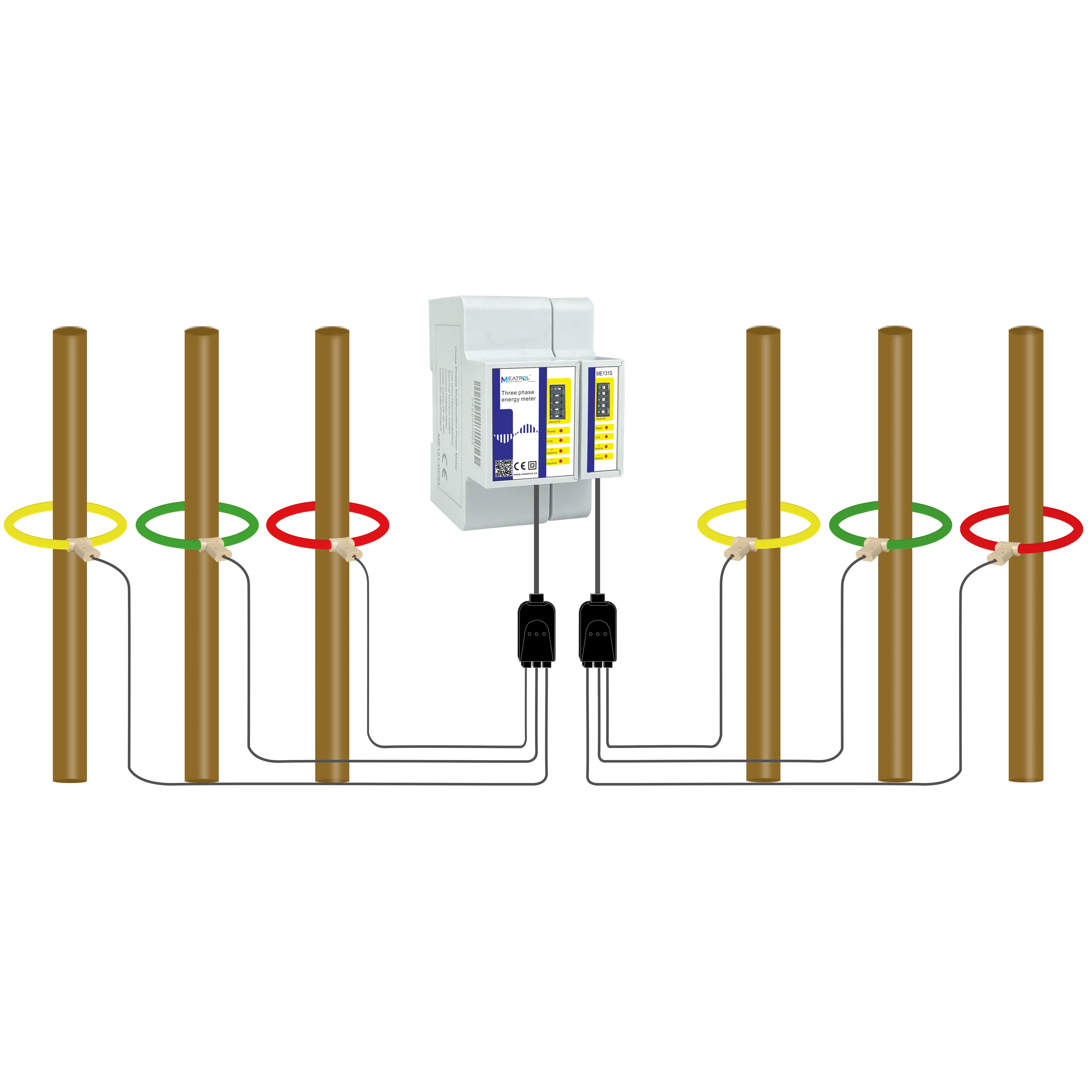 1-phase 3-phase Current Voltage Monitoring Rs485 Smart Energy Power ...