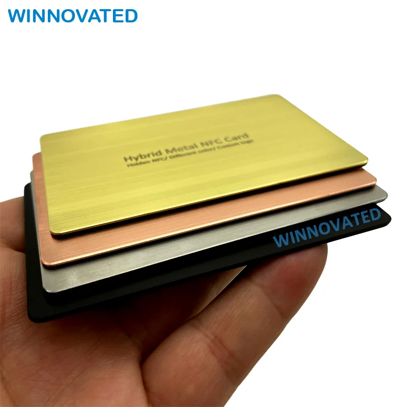 Luxury 24K Mirror Gold RFID Metal Card Stainless Steel Metal Business ...