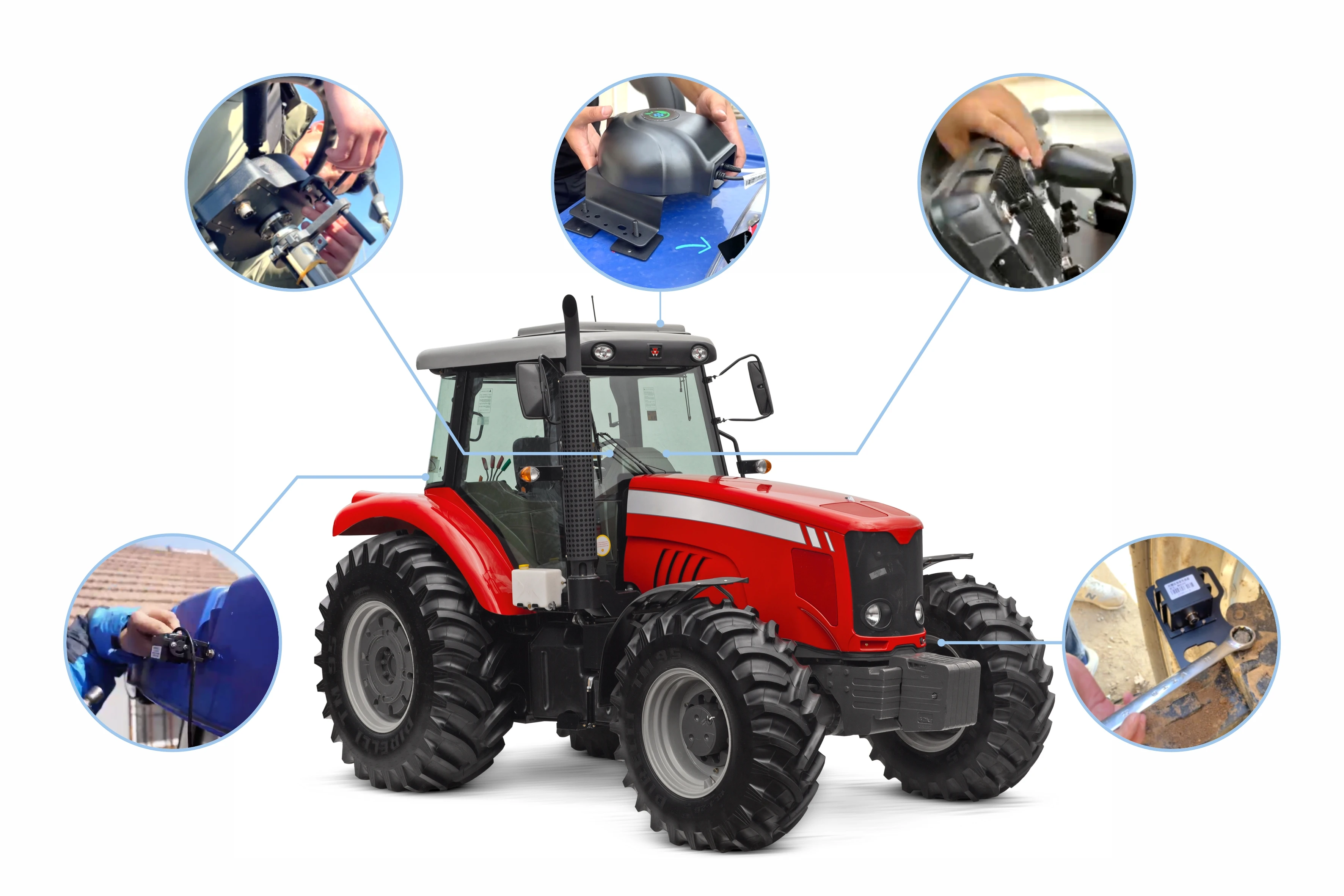 Rtk Auto Steering System & Gps Navigation For Tractors - Oem
